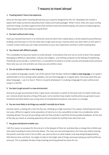 BTEC Travel and Tourism Introduction Lesson | Teaching Resources