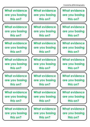 Socratic question handout and stickers | Teaching Resources
