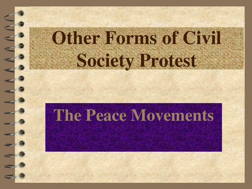 The Peace Movements in the 1960s | Teaching Resources