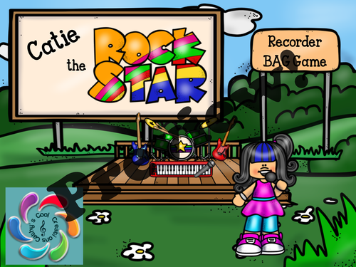 Catie the Rock Star! Interactive Recorder BAG Game for Google Slides ...
