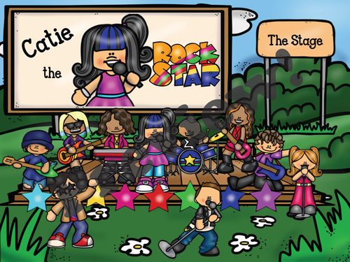 Catie the Rock Star! Interactive Recorder BAG Game for Google Slides ...