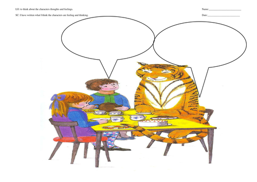 Tiger who came to tea resources | Teaching Resources