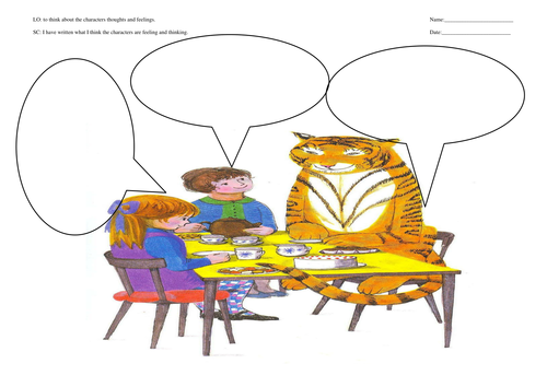 Tiger who came to tea resources | Teaching Resources