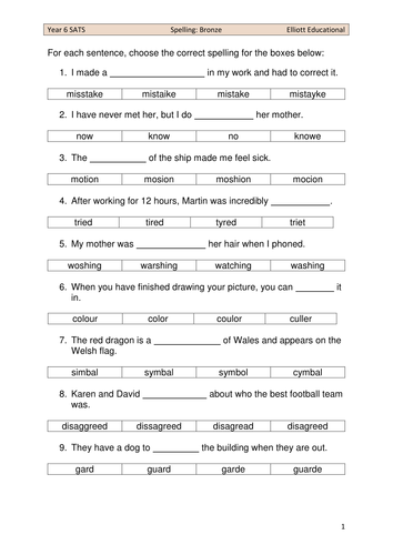 Year 6 SATS Spelling Revision 3 different levels (2016+) or Year 5 and ... Year 6 SATS Spelling Revision 3 different levels (2016+) or Year 5 and ...
