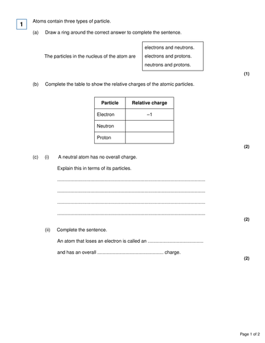 Aqa Igcse Nuclear Physics Revision Lesson Teaching Resources