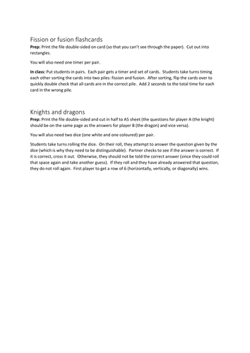 Aqa Igcse Nuclear Physics Revision Lesson Teaching Resources