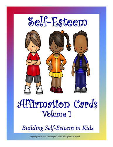 Self-Esteem Affirmation Cards Volume 1 | Teaching Resources