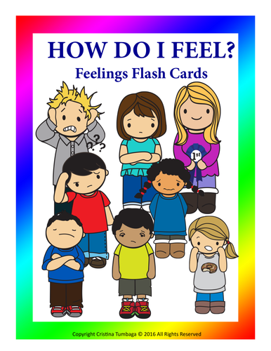 Feelings Flashcards - How Do I Feel? | Teaching Resources