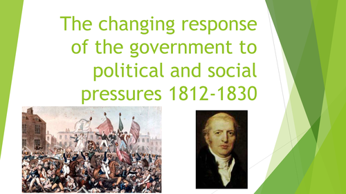 The changing response of the government to political and social ...