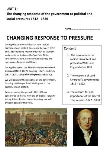 The changing response of the government to political and social ...