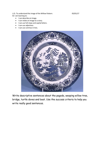 Year 2 literacy unit on The Willow Pattern Story (story writing, 2 ...