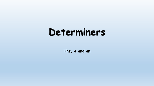 Determiners Bundle | Teaching Resources
