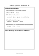 Daffodils by William Wordsworth: PPT, poem and worksheets | Teaching ...