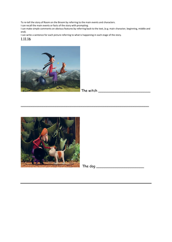 Room on the Broom differentiated resources | Teaching Resources