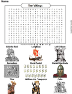 The Vikings Word Search | Teaching Resources