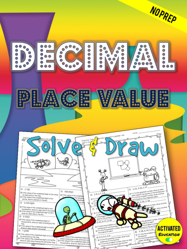 Decimal Place Value Solve & Draw Activity | Teaching Resources Decimal Place Value Solve & Draw Activity | Teaching Resources