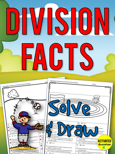 Division Facts Solve & Draw Activity | Teaching Resources Division Facts Solve & Draw Activity | Teaching Resources