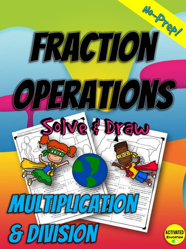 Fraction Multiplication & Division Solve & Draw Activity | Teaching ... Fraction Multiplication & Division Solve & Draw Activity | Teaching ...