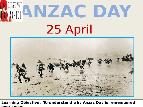 ANZAC Day Presentation Lesson/Assembly Worksheets Activities | Teaching ...