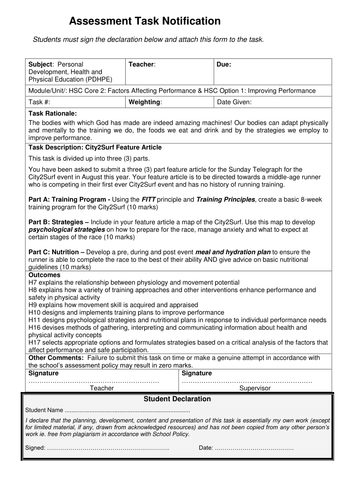 HSC PDHPE: Factors Affecting Performance + Improving Performance ... HSC PDHPE: Factors Affecting Performance + Improving Performance ...