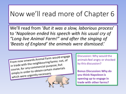 Animal Farm Chapter 6 | Teaching Resources