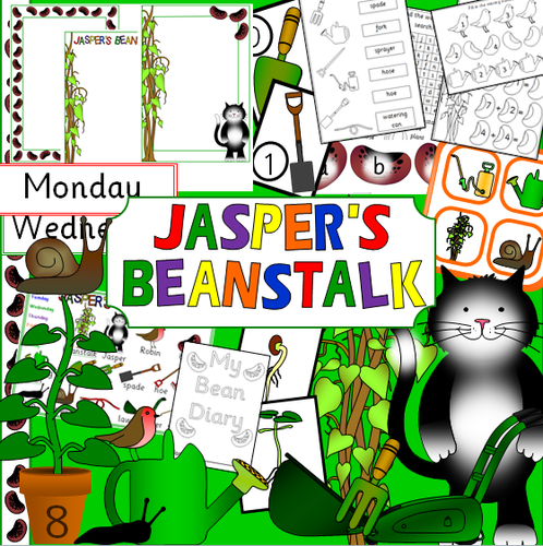 Growing beanstalk story resources - Jack and the Beanstalk, Jasper's ...