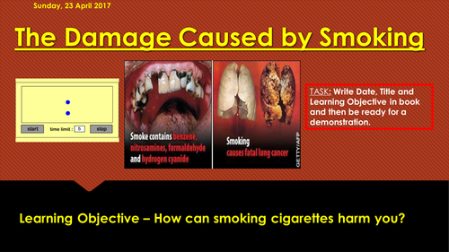 Smoking and The Damage Caused by Smoking | Teaching Resources