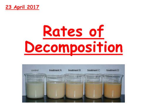Rates of Decomposition | Teaching Resources