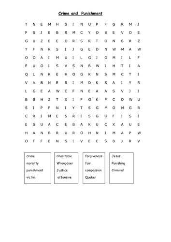 Human Rights and Good and Evil Word-search and activities | Teaching ...