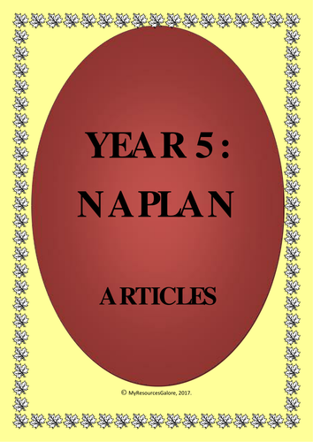 NAPLAN: Year 5 English Grammar Bundle | Teaching Resources