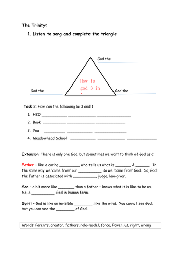 Holy Trinity | Teaching Resources