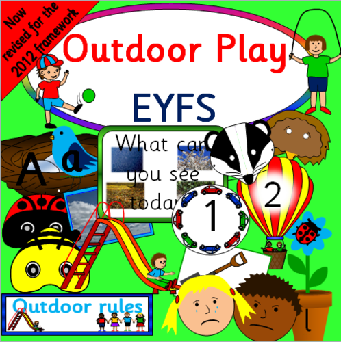 Outdoor learning bundle- Outdoor Play EYFS, Literacy, Numeracy ...