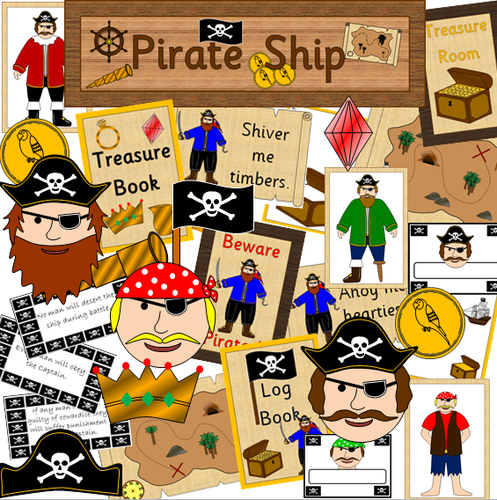 Pirates bumper pack- plus pirate ship role play | Teaching Resources