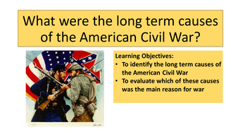 American Civil War Scheme of Work | Teaching Resources