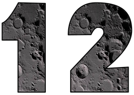 MOON THEMED DISPLAY LETTERS NUMBERS AND PUNCTUATION SPACE PLANETS ...