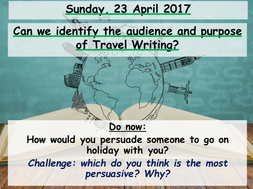 Introduction to Travel Writing | Teaching Resources