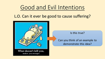 Good and Evil Intentions | Teaching Resources