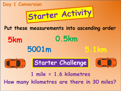 Converting units of measure kilometres to metres and vica versa - KS2 ...