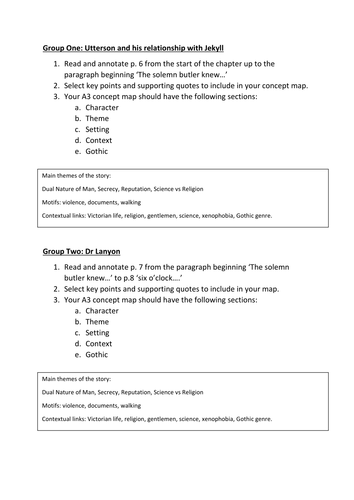 GCSE 'The Strange Case of Dr Jekyll and Mr Hyde' | Teaching Resources