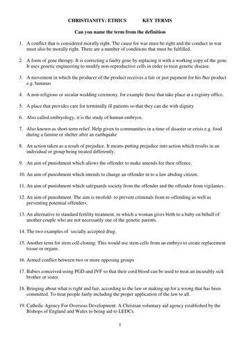 Christianity: Ethics Bundle | Teaching Resources