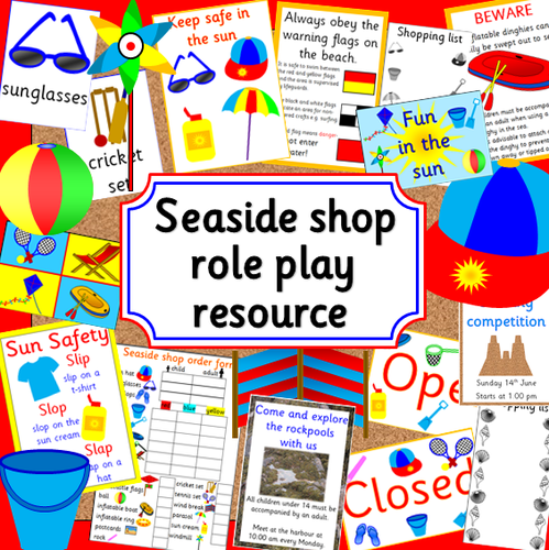 Seaside bumper pack- role play, story resources and topic pack ...