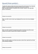 French: Imperfect Tense resources | Teaching Resources