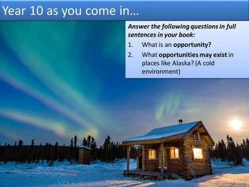 AQA GCSE Geography Living World: Cold Environments: Alaska Case Study Lessons | Teaching Resources