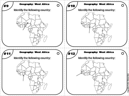 West Africa Task Cards | Teaching Resources
