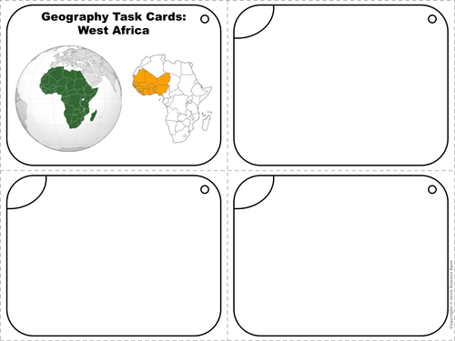 West Africa Task Cards | Teaching Resources