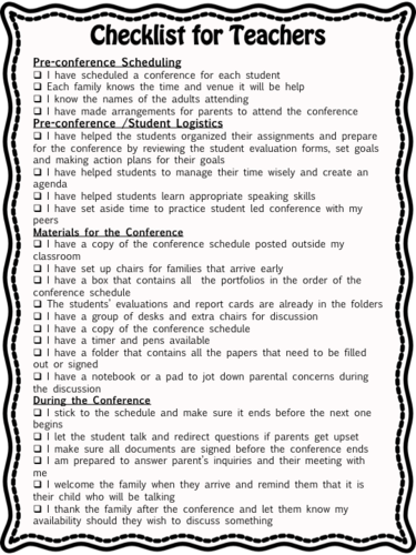 Student Led Conference | Teaching Resources