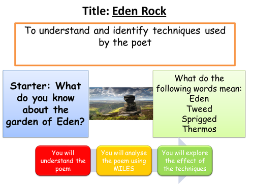 Eden Rock poetry lesson | Teaching Resources