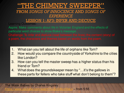 The Chimney Sweeper - William Blake - Innocence and Experience KS3 ...
