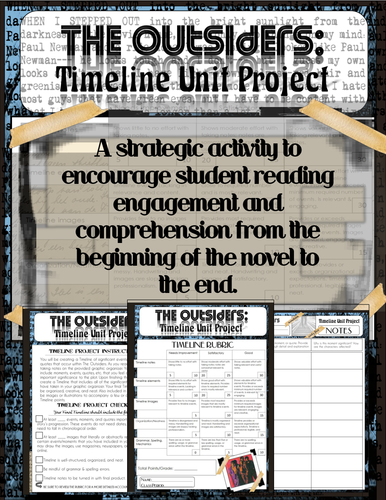 The Outsiders Unit Activity Project: Timeline (for Engagement and ...