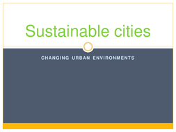 Sustainable Cities | Teaching Resources